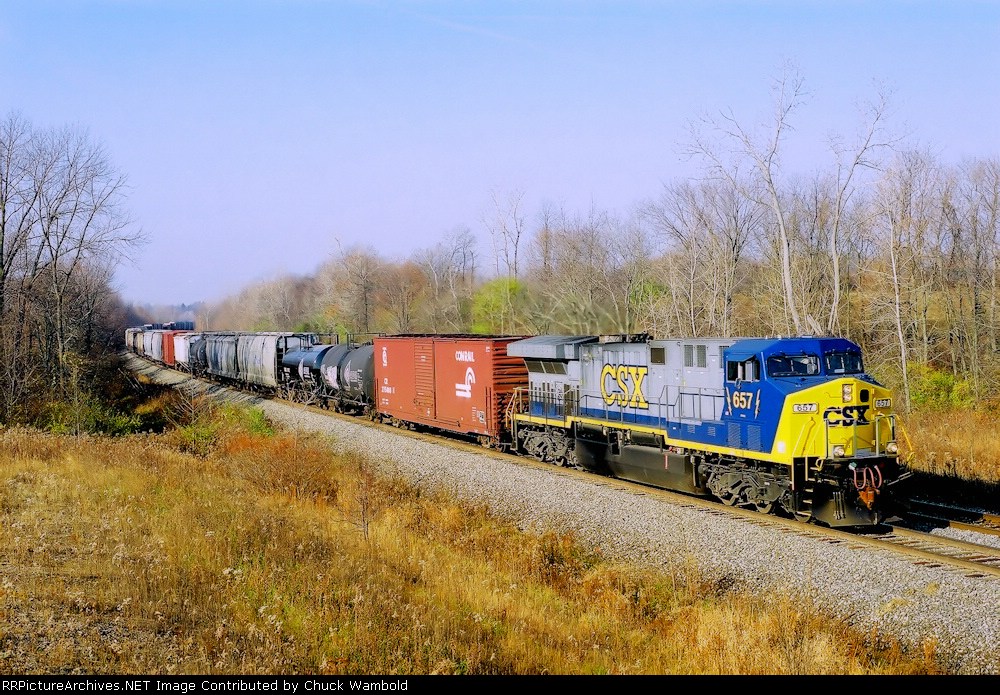 CSX 657 Eastbound at Sidney Ohio